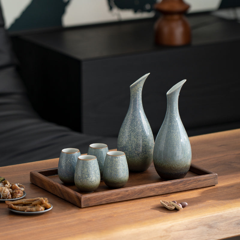 Custom name sake set with tray | Anniversary gift for husband – Teaware ...